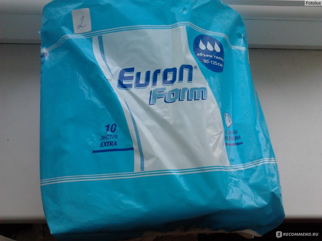 Подгузники для взрослых Ontex Euron Form Extra - «Хорошие подгузники по ...