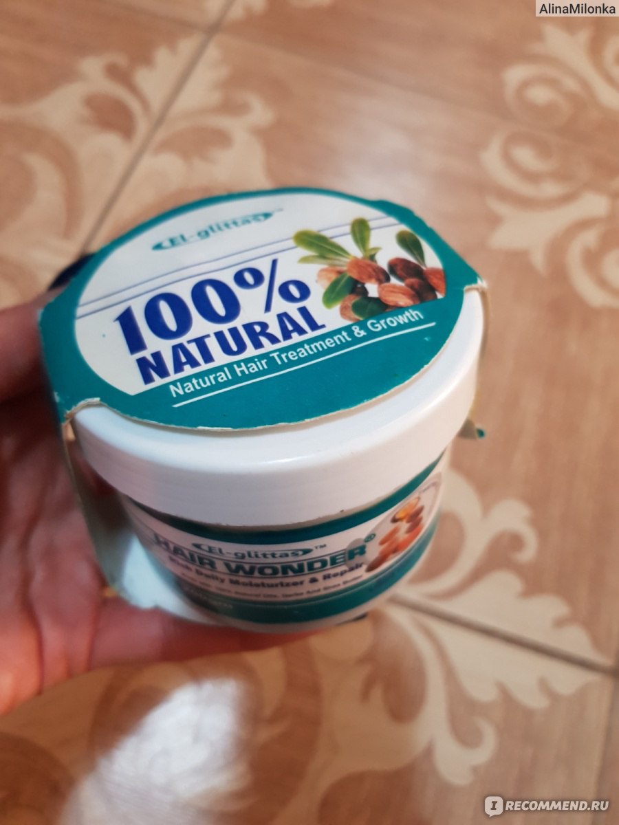 Крем-маска для волос El-glittas Натуральная лечебная Hair Wonder ...
