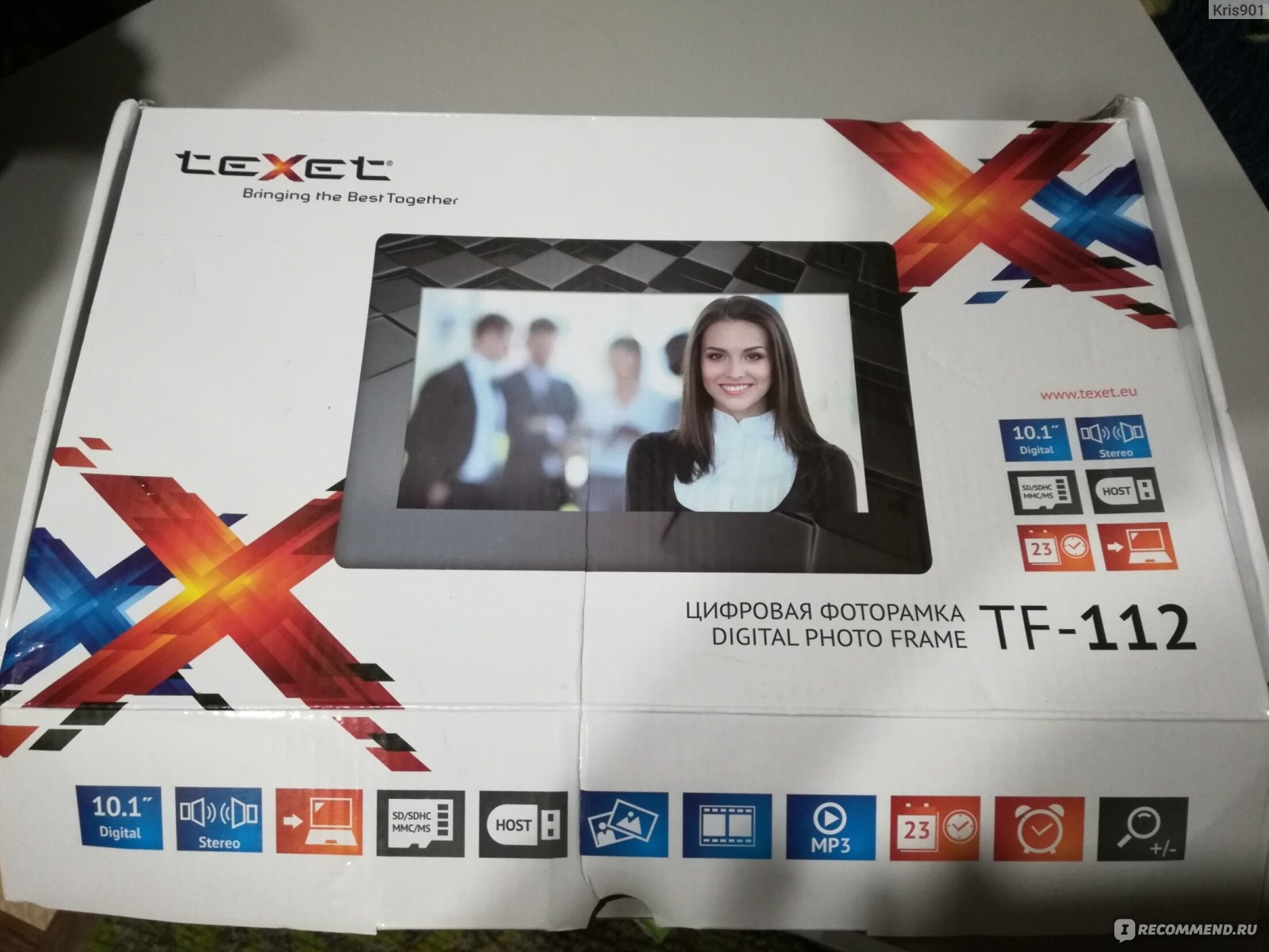 Цифровая фоторамка Texet TF-112 - «Удобная техника для дома» | отзывы