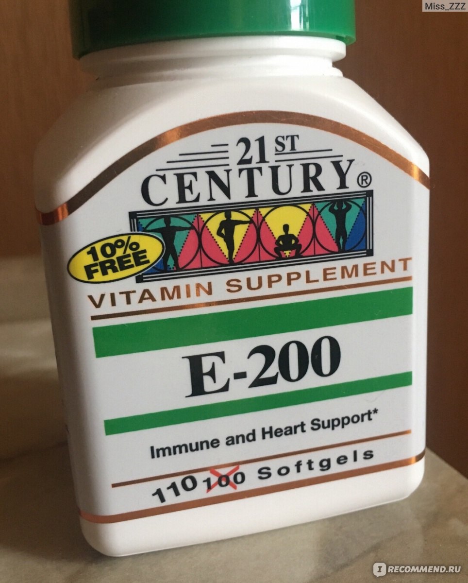Витамины 21st Century Health Care Витамин Е - «Один из важнейших ...