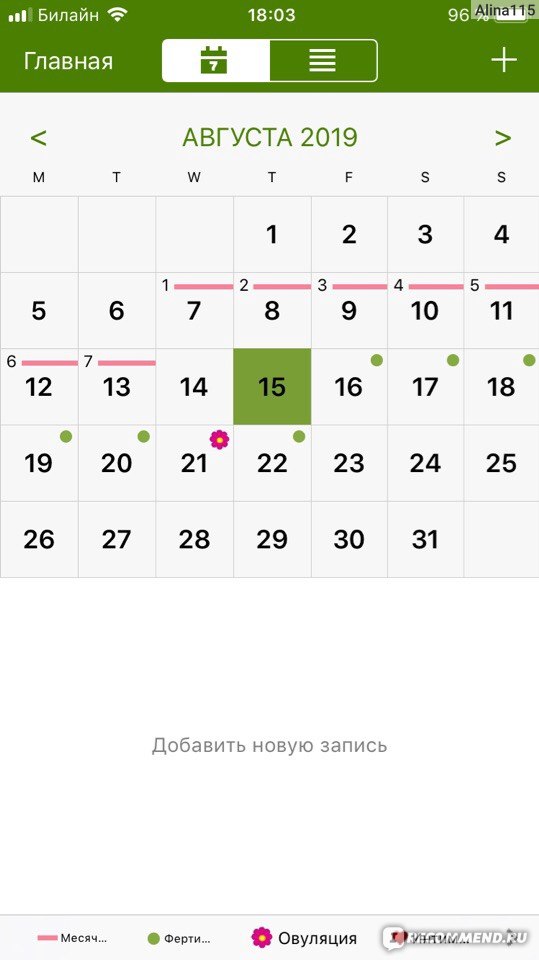 P tracker lite - «P Tracker женский календарь, который считает за Вас ...