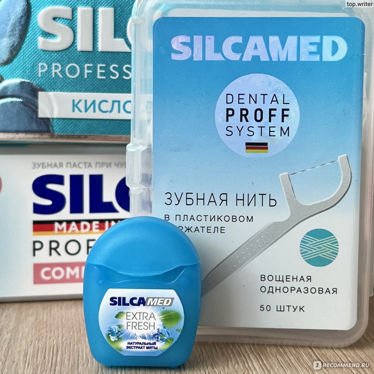Зубная нить SilcaMed Extra Fresh - «Почему важно качественно очищать от ...