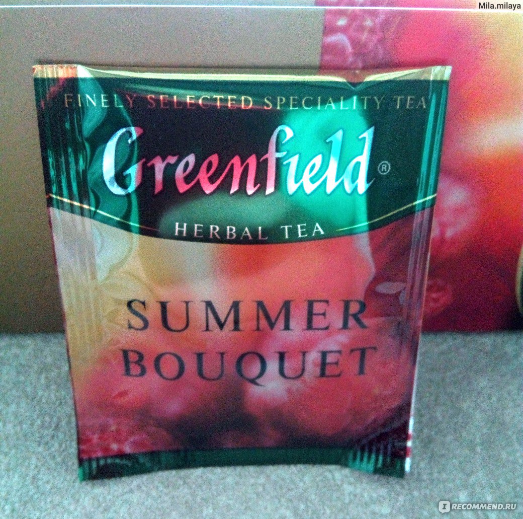 Чай в пакетиках Гринфилд (Greenfield) Summer Bouquet - «Летнее ...