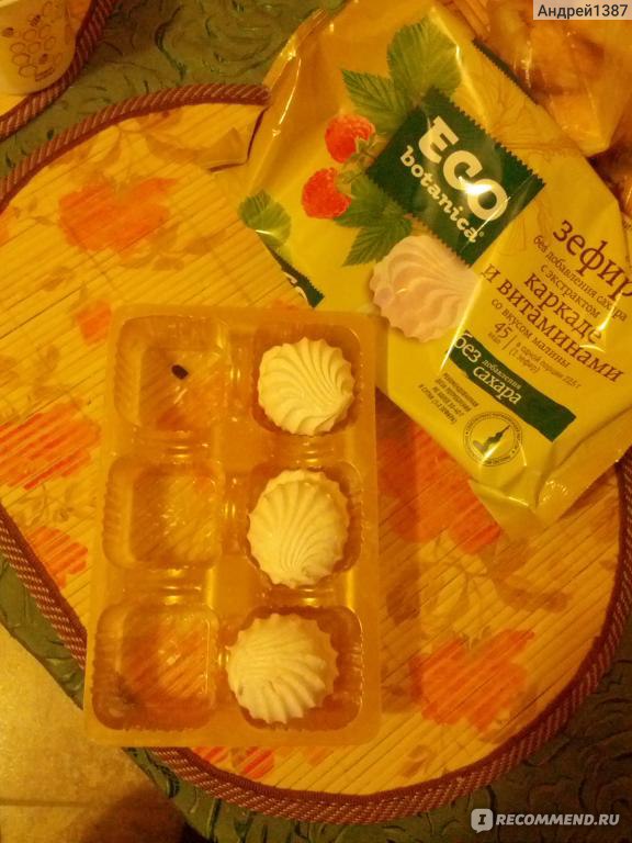 Зефир Eco botanica без добавления сахара с экстрактами каркаде и ...