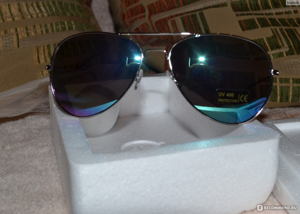 Солнцезащитные очки Aliexpress Full Blue Mirrored Aviator Sunglasses ...