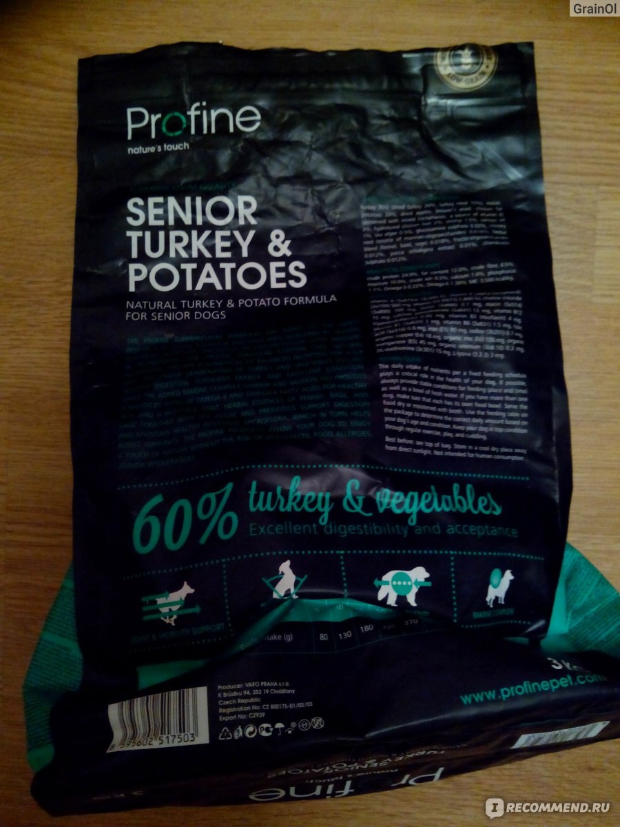 Корм для собак Profine Senior Turkey and Potatoes - «Качественный корм ...