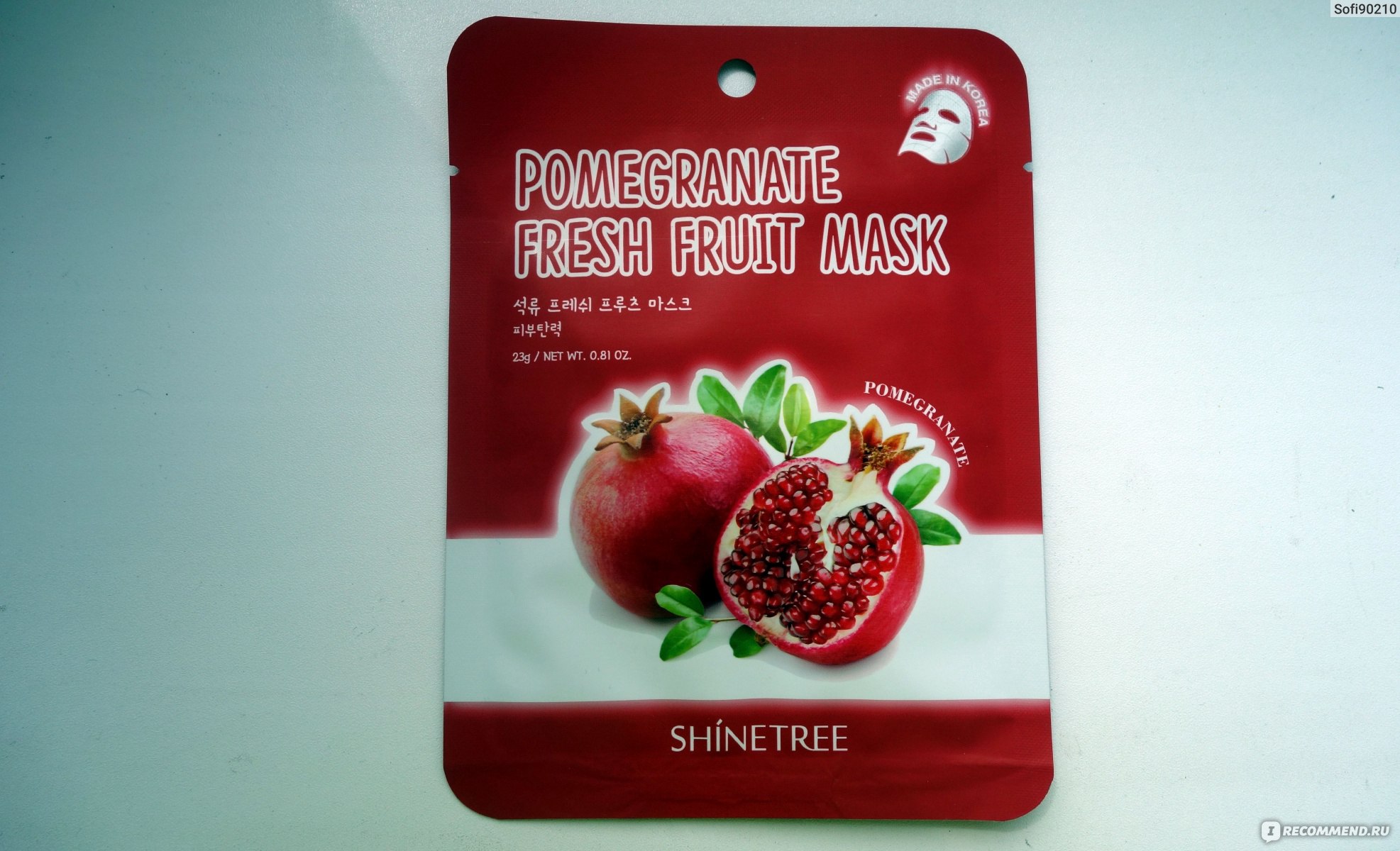 Маска для лица Shinetree FRESH FRUIT - «Снаружи оформили, а поработать ...
