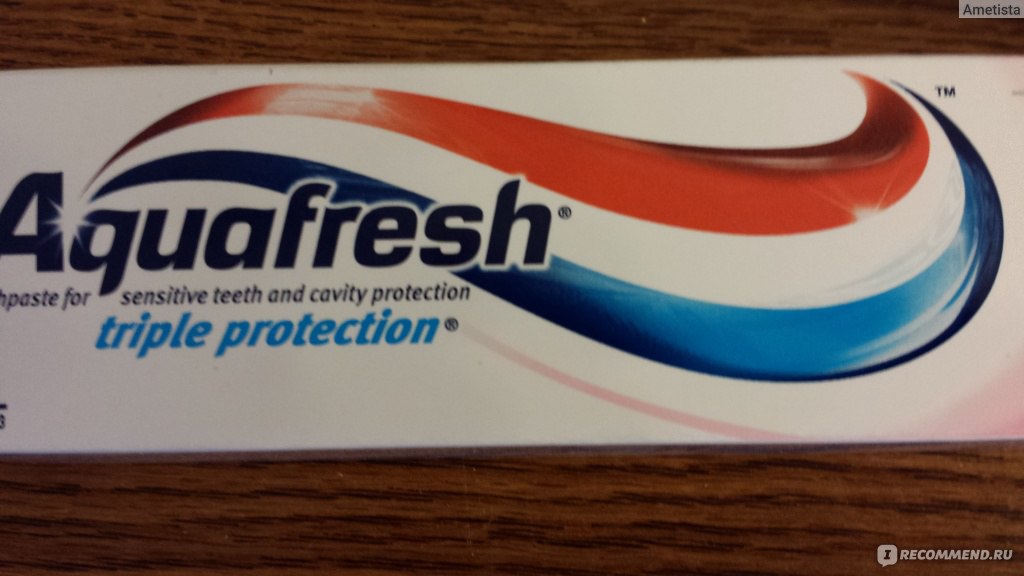 Зубная паста Aquafresh Sensitive triple protection - «Тройная защита ...