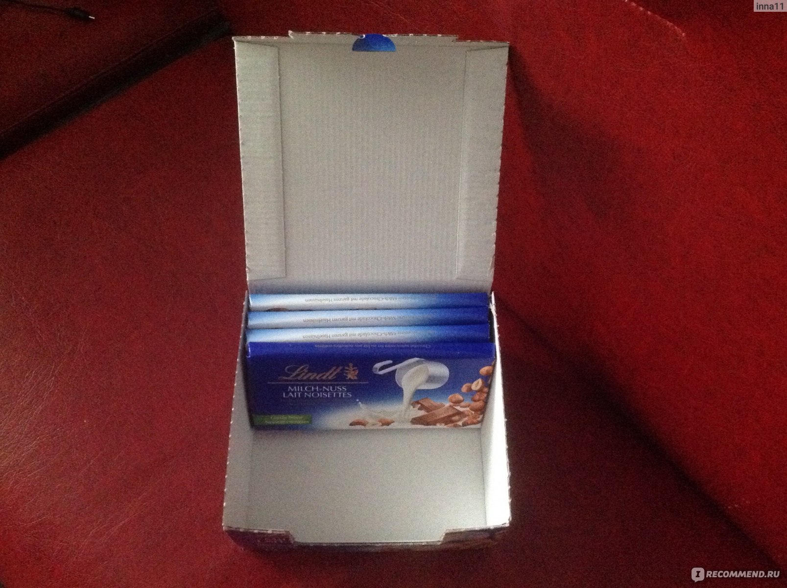 Шоколад молочный Lindt с цельным лесным орехом - «Очень вкусный ...