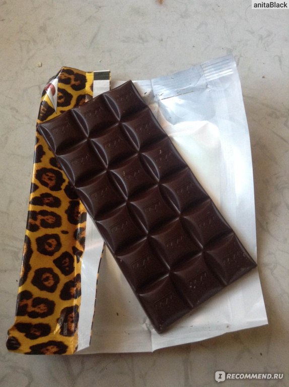 Шоколад Корона Черный 58% (Леопард) - «Дизайн упаковки на 5 баллов, а ...