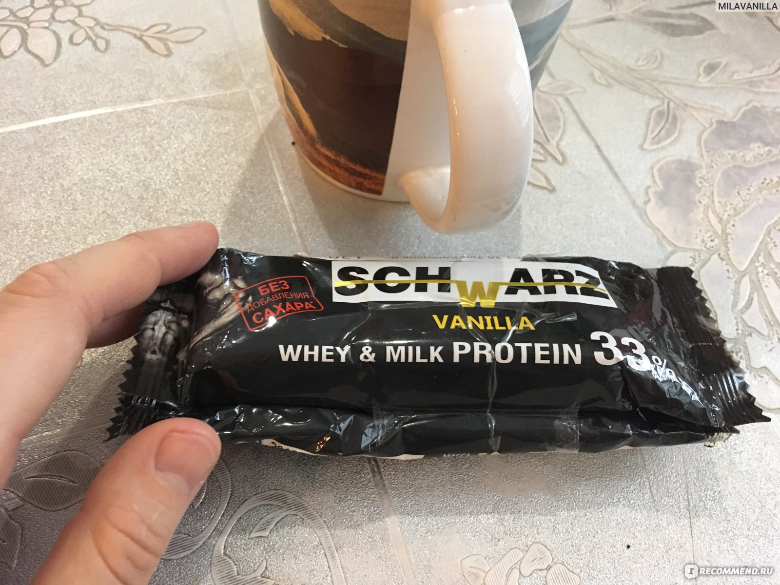 Протеиновый батончик Schwarz Vanilla Whey&Milk protein 33% - «ванильный ...