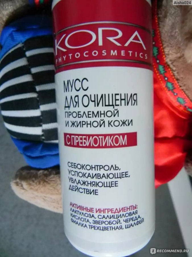 Мусс для умывания Кора очищение проблемной и жирной кожи с пребиотиком ...