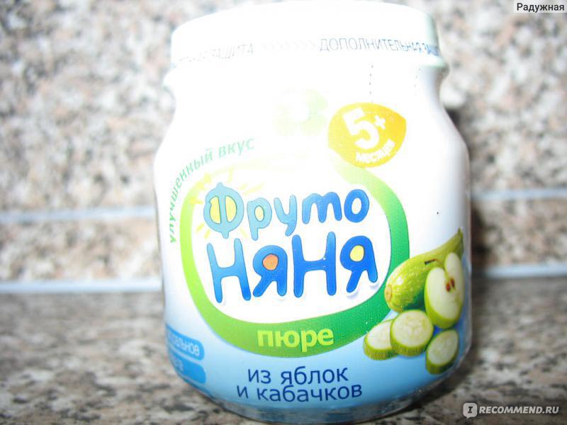 Пюре Фруто Няня Яблоко кабачок с 5 месяцев «Вкус ужас странные хлопья