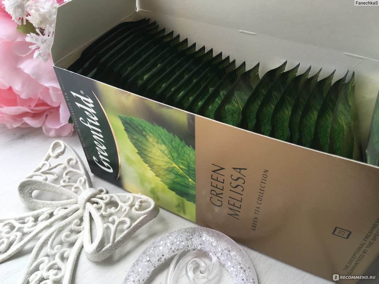 Чай Гринфилд (Greenfield) Green Melissa - «Мой любимый зеленый чай с ...