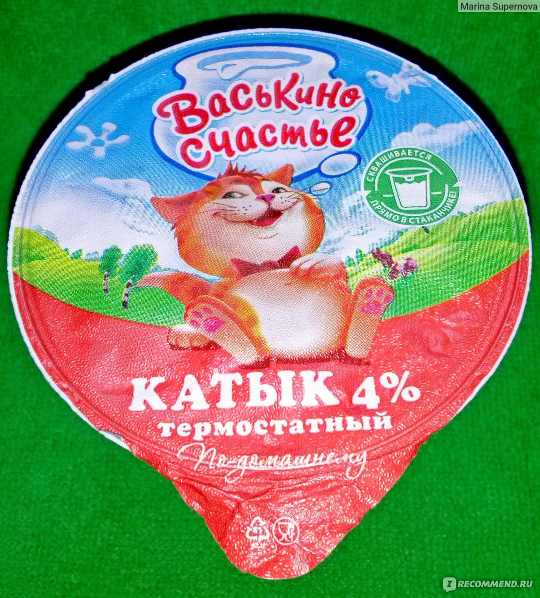 Кисломолочные продукты Васькино счастье Катык термостатный 4% ...