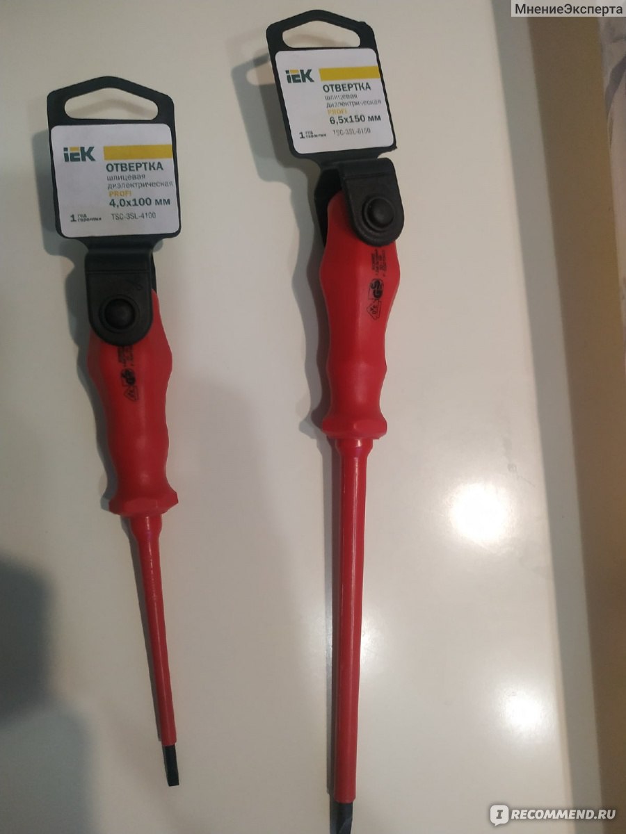 Отвертка IEK Диэлектрическая PROFI - «Прочная и надёжная диэлектрическая отвёртка» | отзывы
