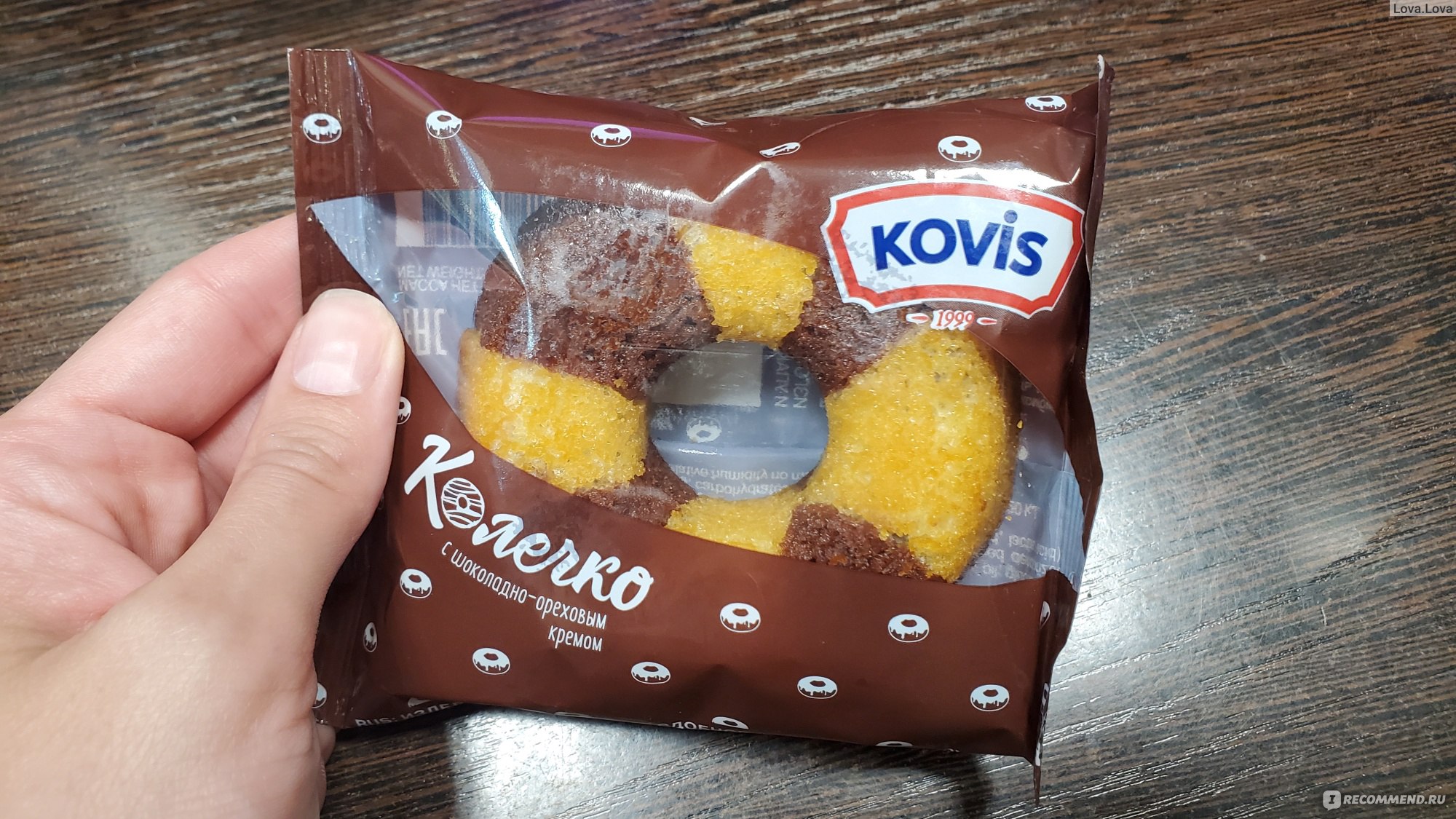 Сладости Kovis Бисквитные колечки с шоколадно-ореховым кремом ...