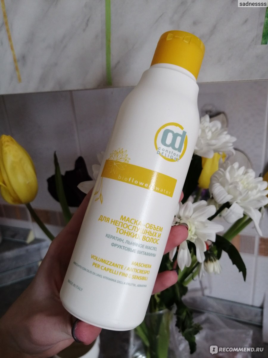 Маска-объем Constant DELIGHT Для непослушных тонких волос Bio Flowers ...