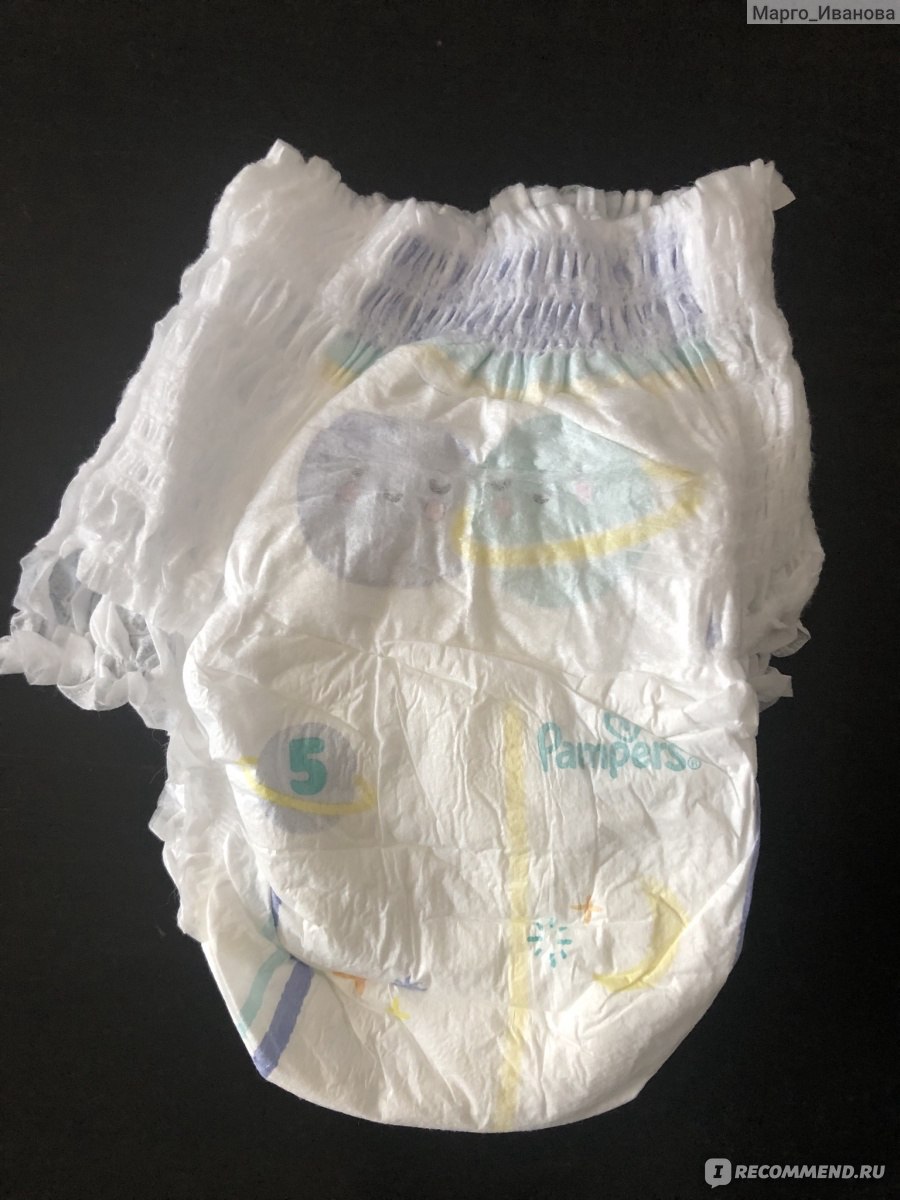 Подгузники-трусики Pampers Ночные трусики - «Ночные Памперс, тест на ...