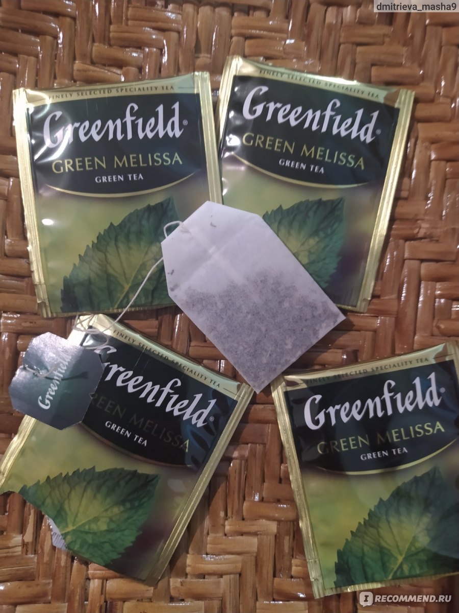 Чай Гринфилд (Greenfield) Green Melissa - «Зелёный чай ГРИНФИЛД ГРИН ...