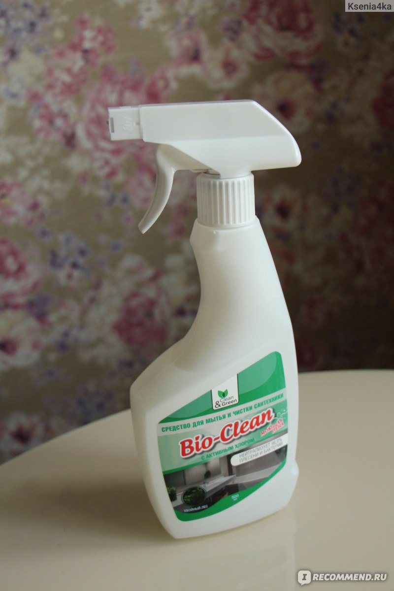 Средство для мытья и чистки сантехники Clean&Green "Bio-Clean" (триггер ...