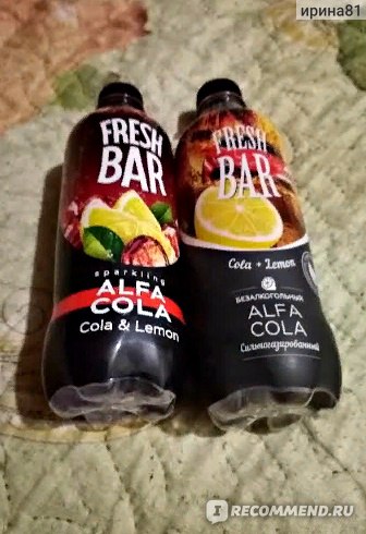 Безалкогольный напиток Fresh Bar Alfa Cola - «Очень вкусный напиток ...
