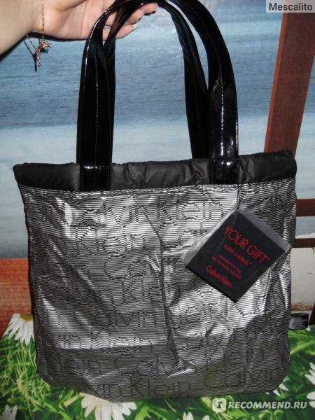 Calvin klein reversible tote black store