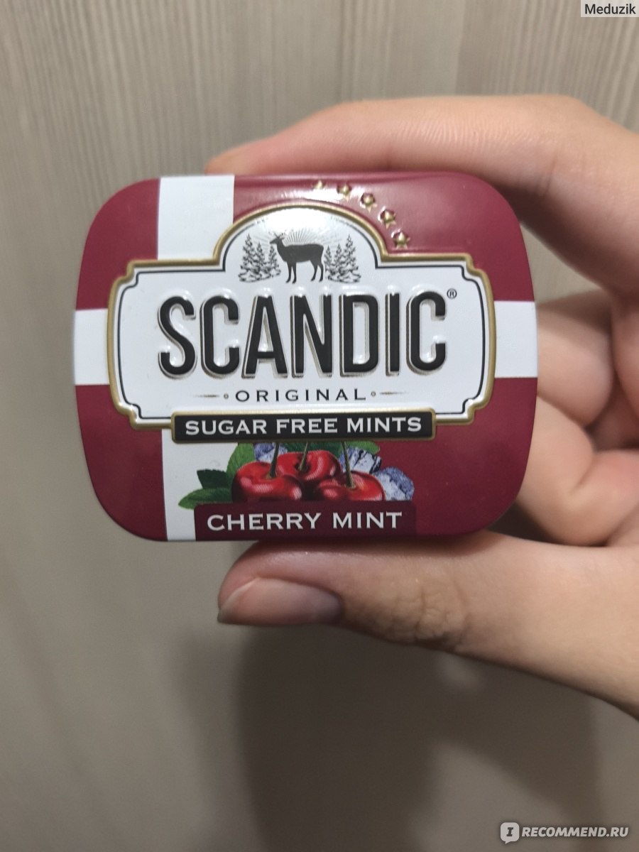 Конфеты без сахара Scandic со вкусом вишни - «Очень вкусные маленькие ...