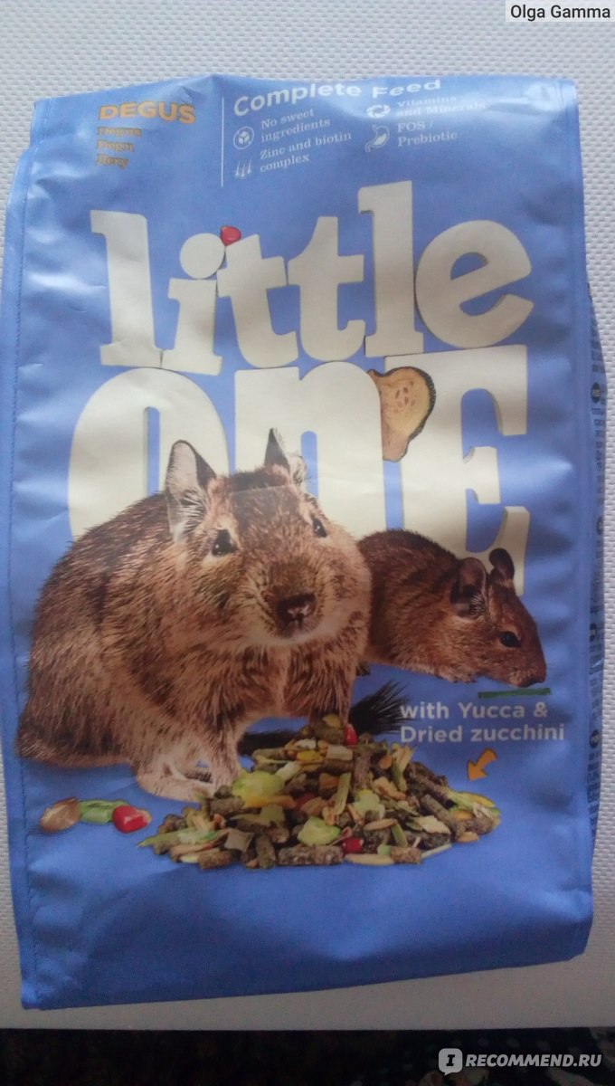 Корм для дегу Little One с юккой и сушеным кабачком - «Корм для дегу ...
