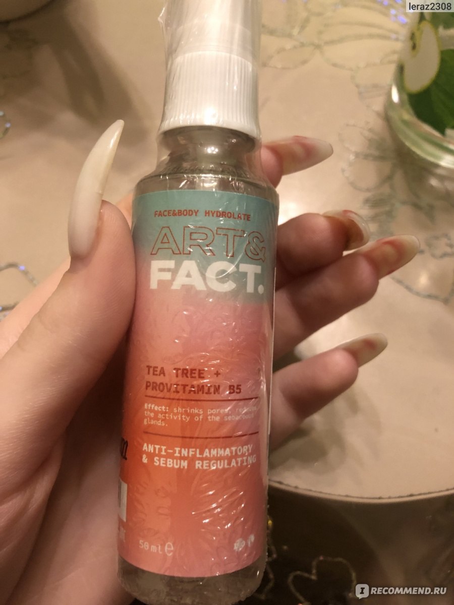 Гидролат (цветочная вода) ART&FACT Tea Tree + Provitamin B5 с чайным ...