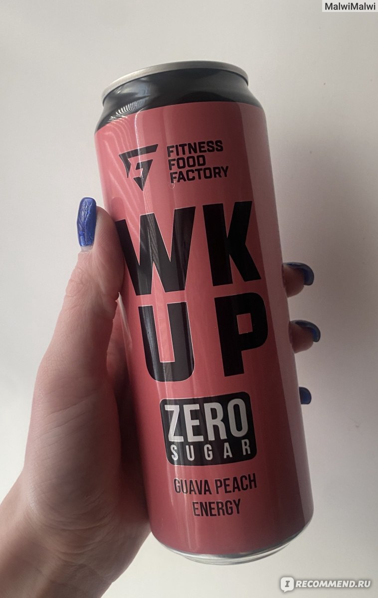 Энергетический напиток Fitness Food Factory WK UP Гуава-персик ...