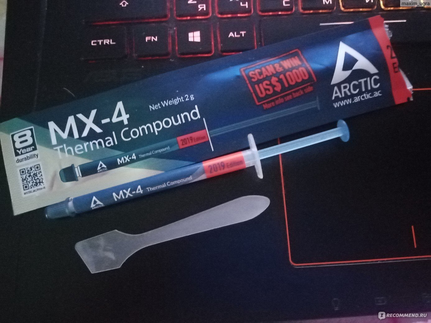 Термопаста Arctic MX-4 Edition 2019 - «Невероятно!» | отзывы