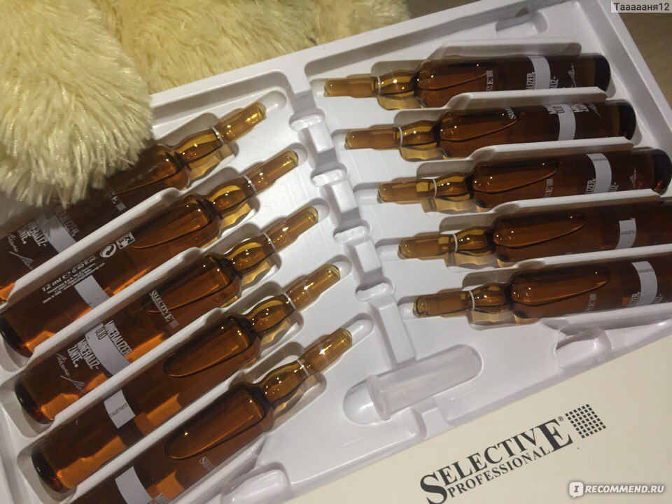 Ампулы для волос Selective Professional Olio Mineralizer - «Selective ...