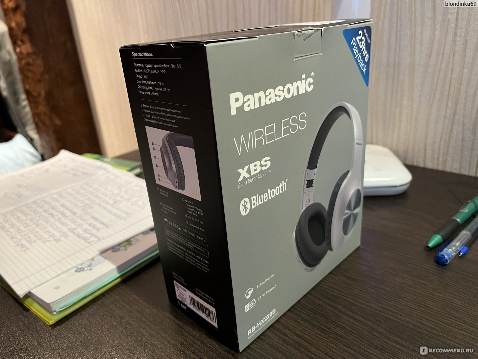 Беспроводные наушники Panasonic RB-HX220B - «Цена/качество или как эти ...