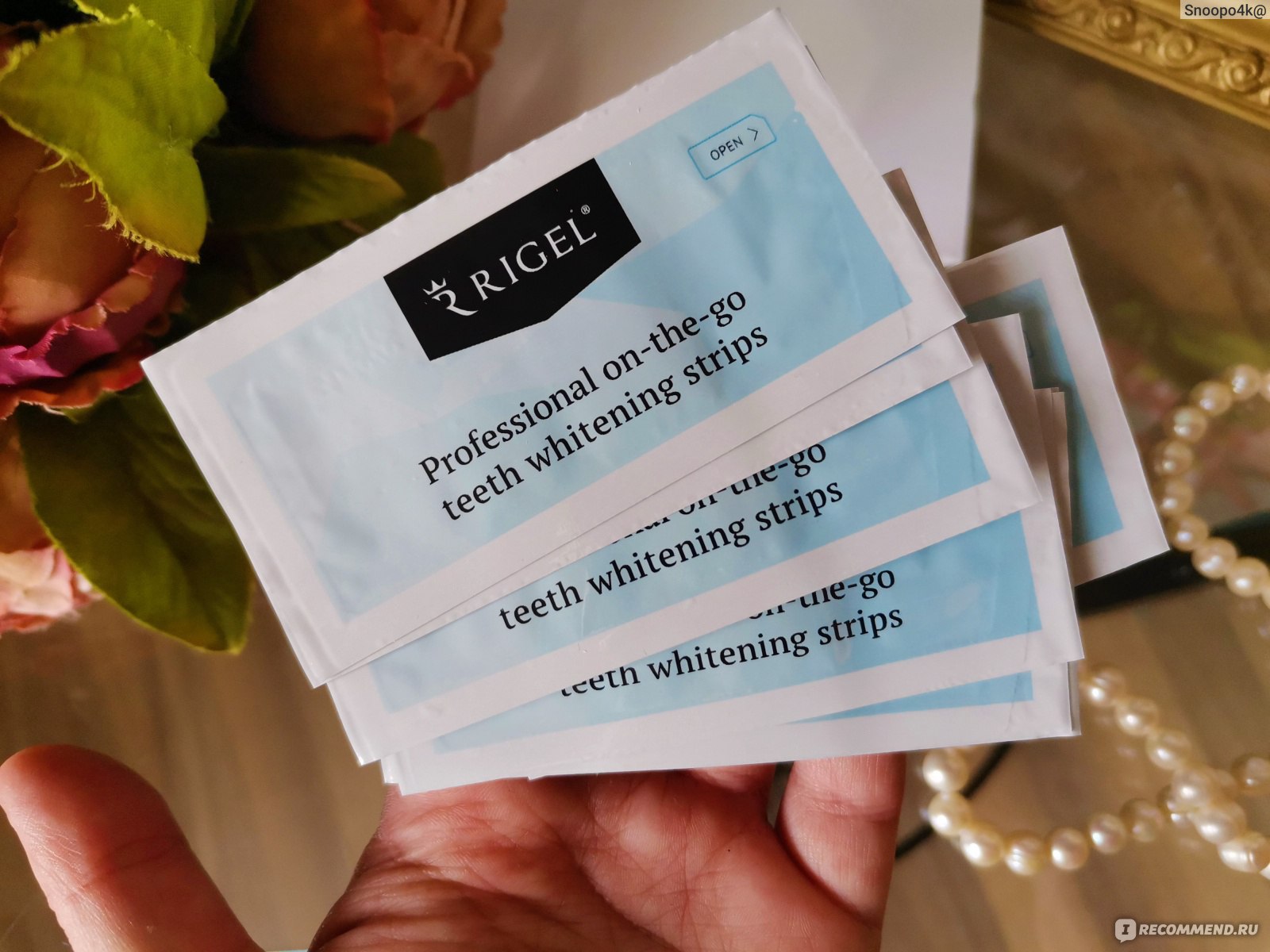 Отбеливающие полоски для зубов RIGEL professional on -the-go teeth ...