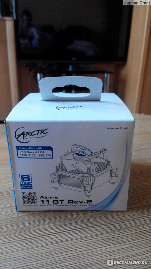 Кулер Arctic Cooling Alpine 11 GT Rev.2 - «Тихоня Arctic Cooling Alpine ...
