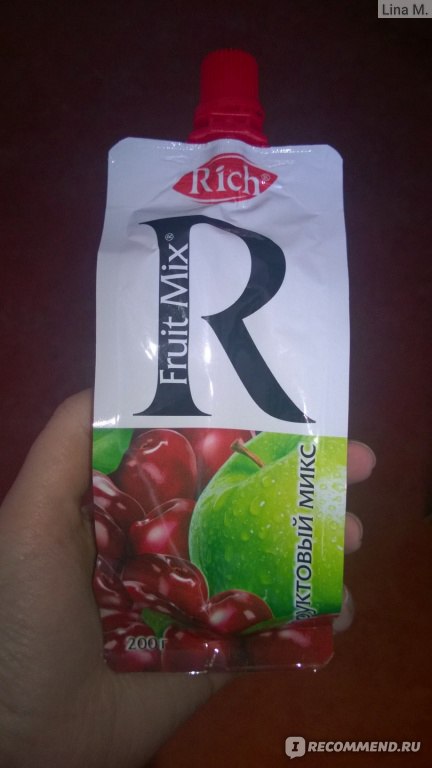 Фруктовое пюре Rich Fruit Mix (Фруктовый микс) - «Теперь спасает мои ...