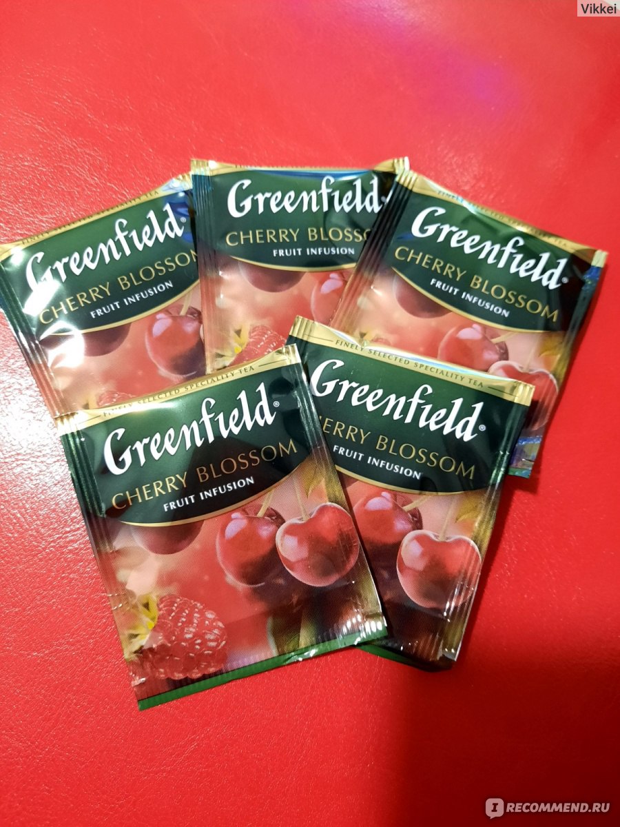 Чай Гринфилд (Greenfield) Greenfield Cherry Blossom - «Ароматная вишня ...