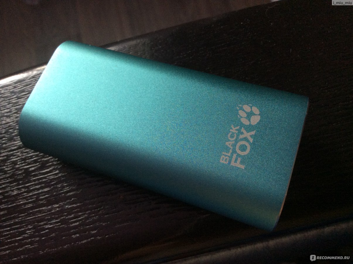 Портативное зарядное устройство Black Fox BMP 052 (голубой) - «Спасает ...