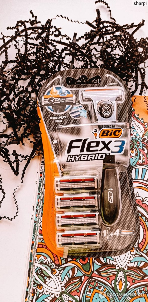 Бритвенный станок Bic Flex 3 Hybrid - «Чисто, сухо, без волос» | отзывы