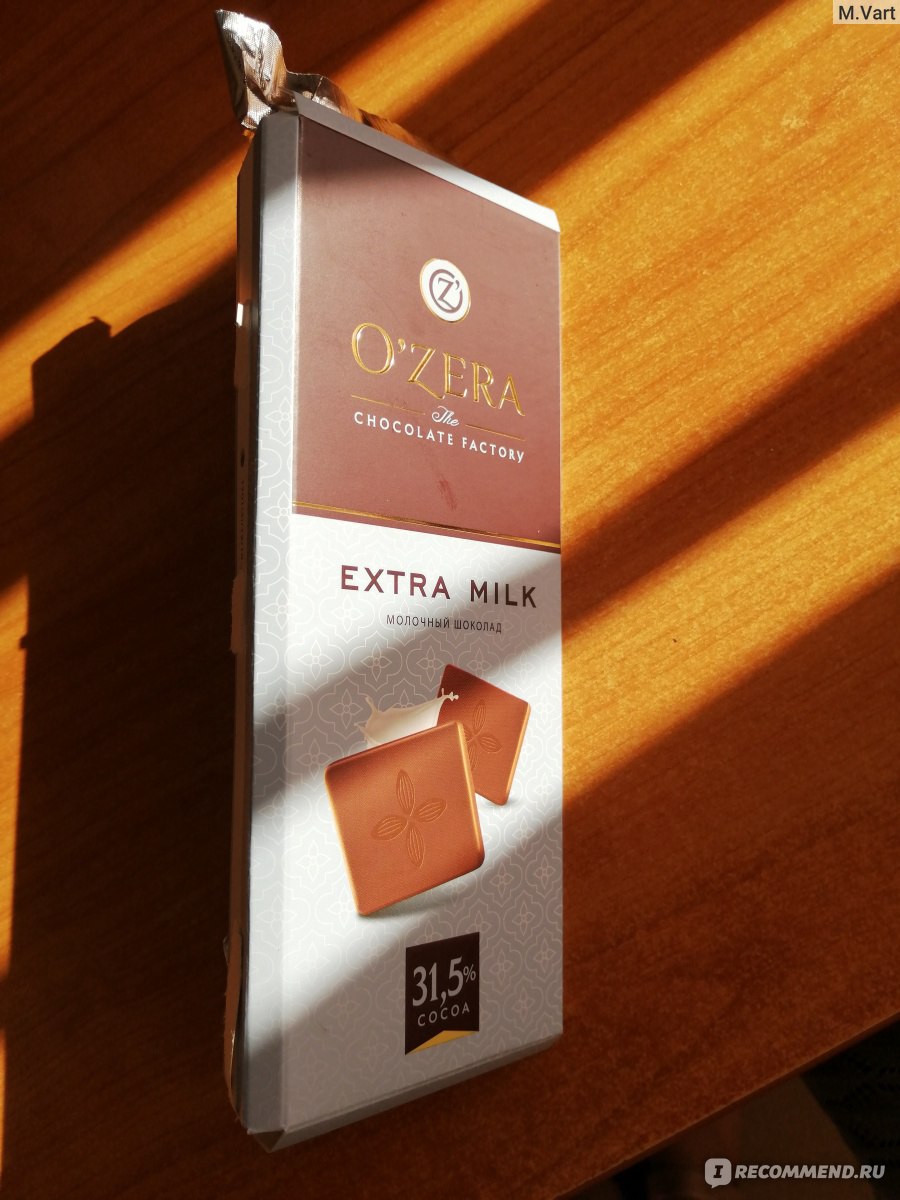 Молочный шоколад Озерский сувенир Ozera chocolate factory Extra milk ...
