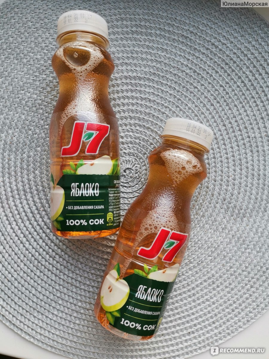 Сок яблочный осветленный для детского питания J7 Без сахара - «Вкусный ...