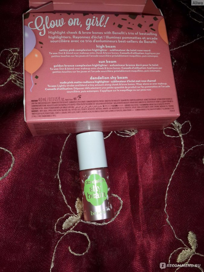 Хайлайтер Benefit Dandelion Shy Beam - « Розово нюдовый цвет ...