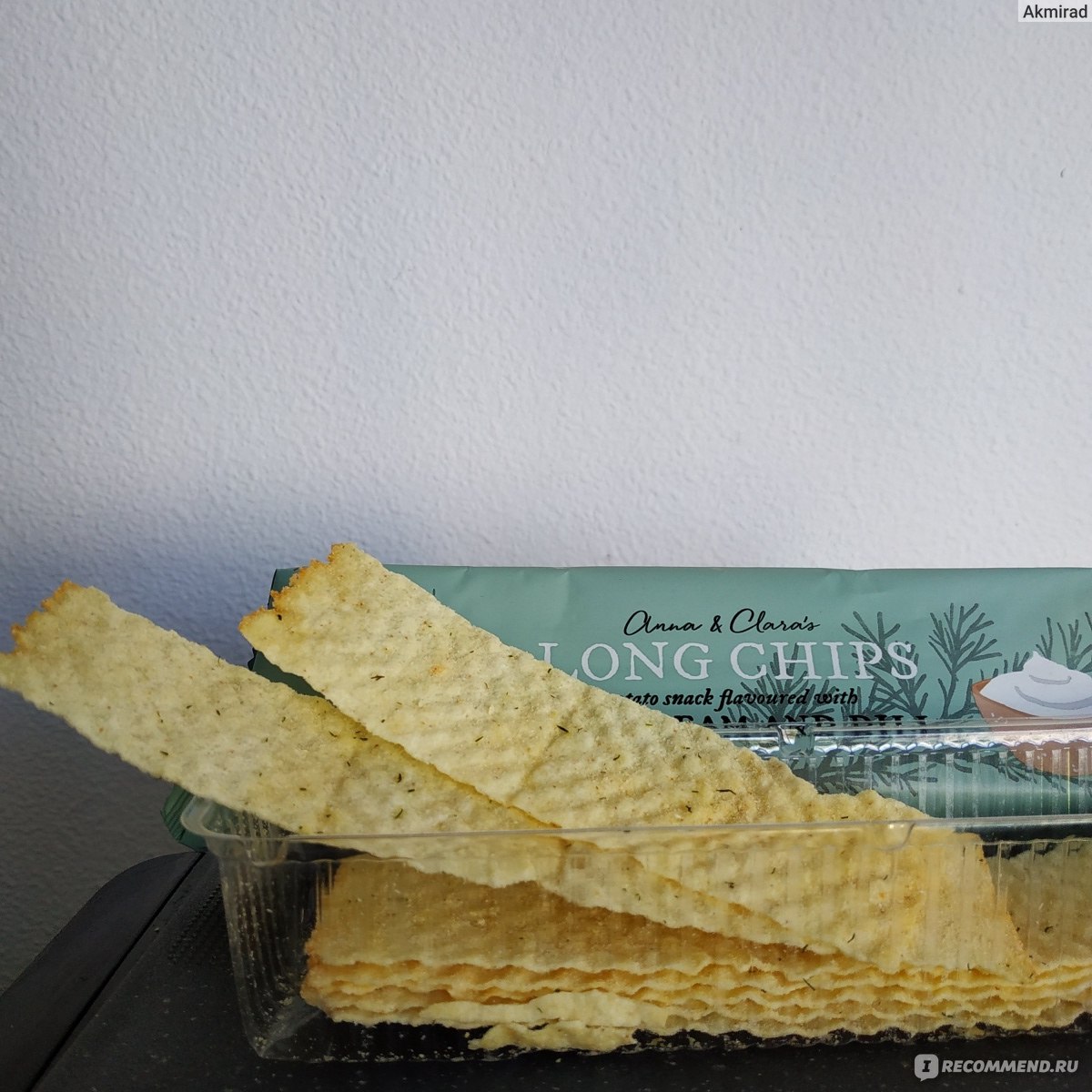 Чипсы картофельные Søstrene Grenes Long chips potato snack flavoured ...