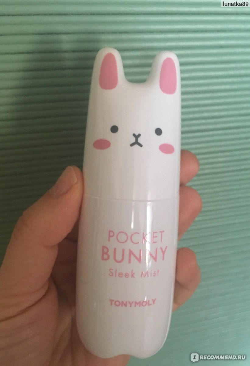 Спрей для лица TONY MOLY Pocket Bunny Sleek Mist - «Милая упаковка и ...