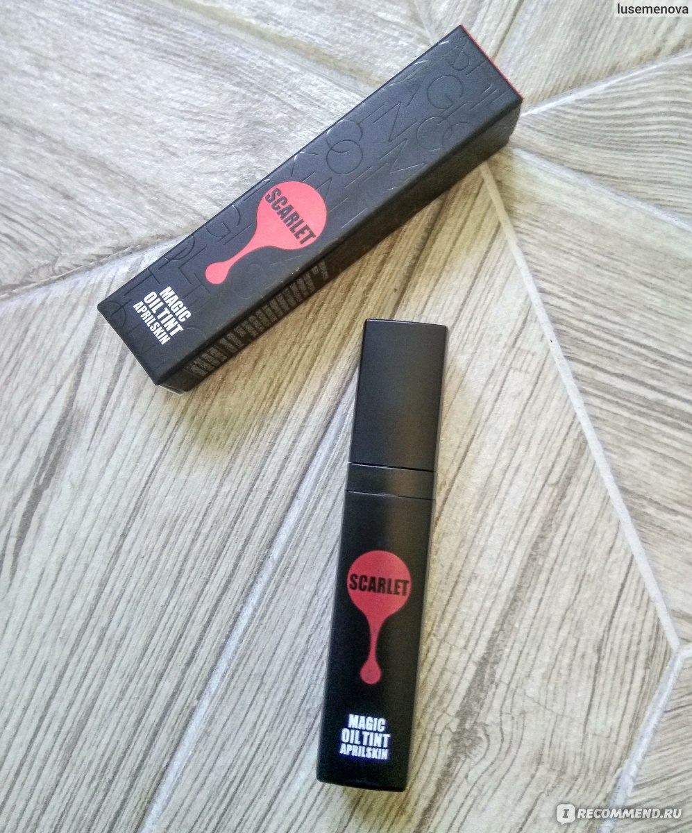 Тинт для губ APRIL SKIN Magic Oil Tint - «Корея... #101 Scarlet» | отзывы