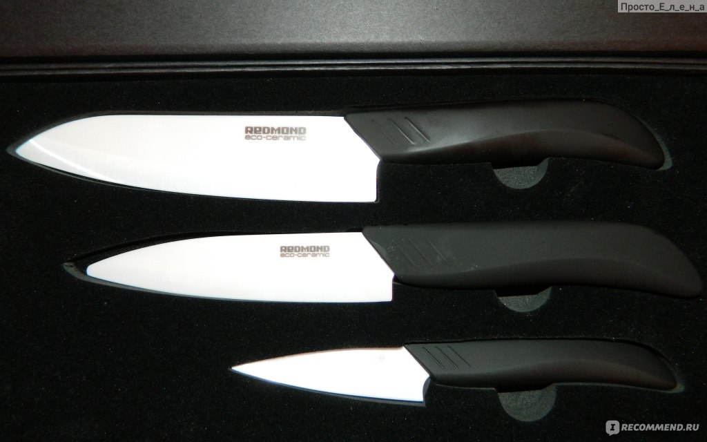 Ножи керамические Redmond eco-ceramic RKN - 103 - «Хорошие, острые, но ...
