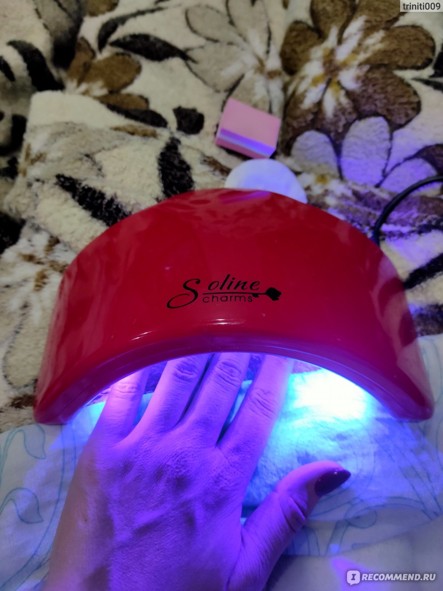 LED лампа для полимеризации гель-лака Soline Charms 18 Вт - «Отличная ...