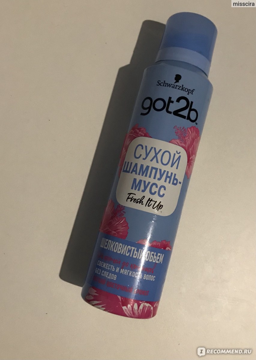 Сухой шампунь-мусс Schwarzkopf GOT2B FRESH IT UP Шелковистый объем ...
