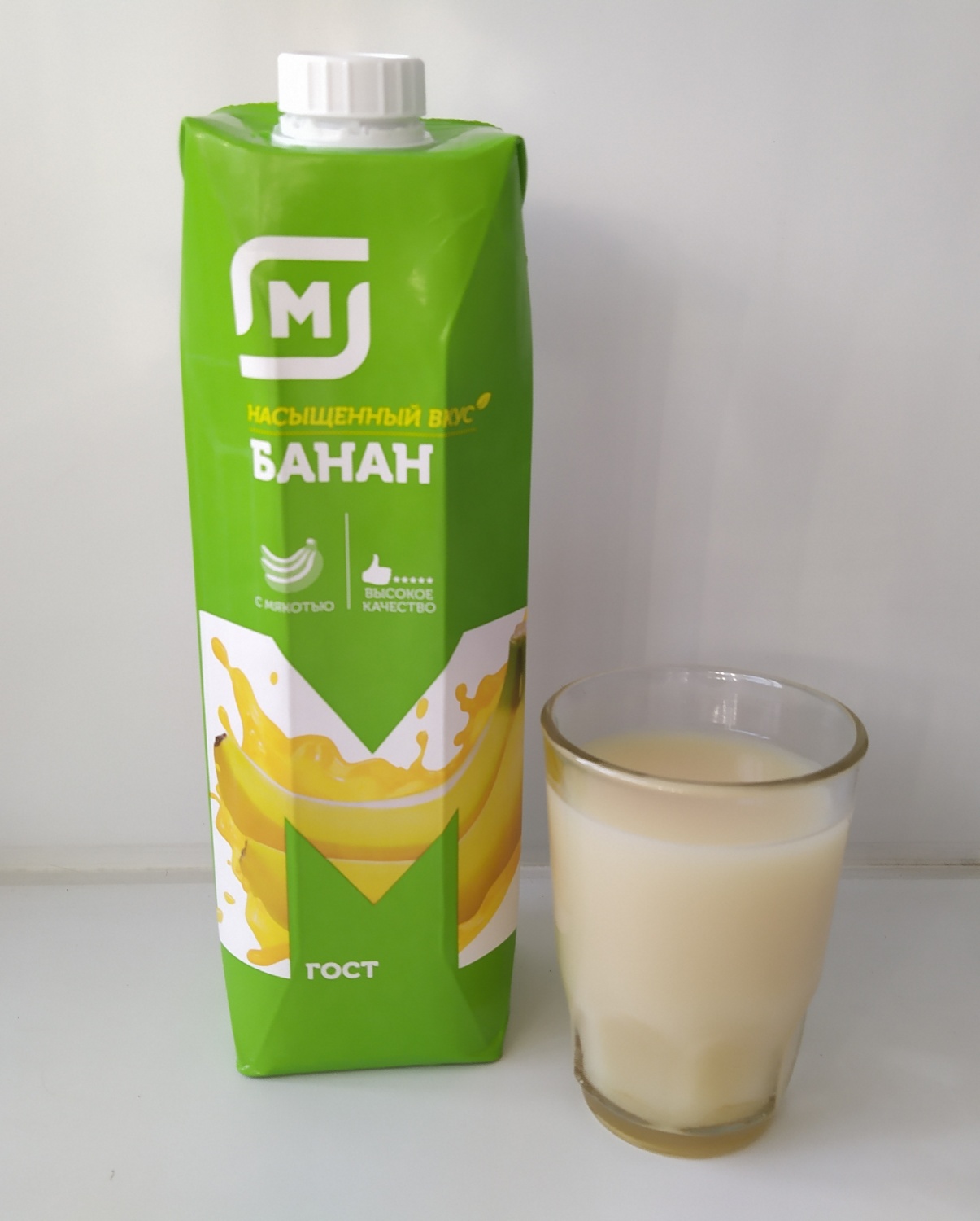 Сок "Магнит" Насыщенный вкус Банан с мякотью | отзывы